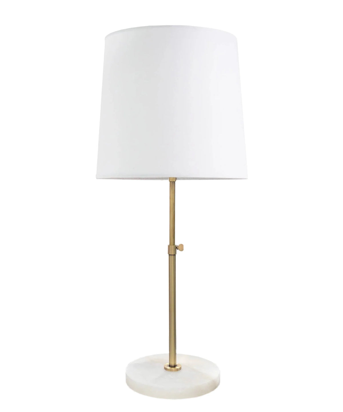Martin Table Lamp, Antique Brass with Alabaster Base – High Street Market