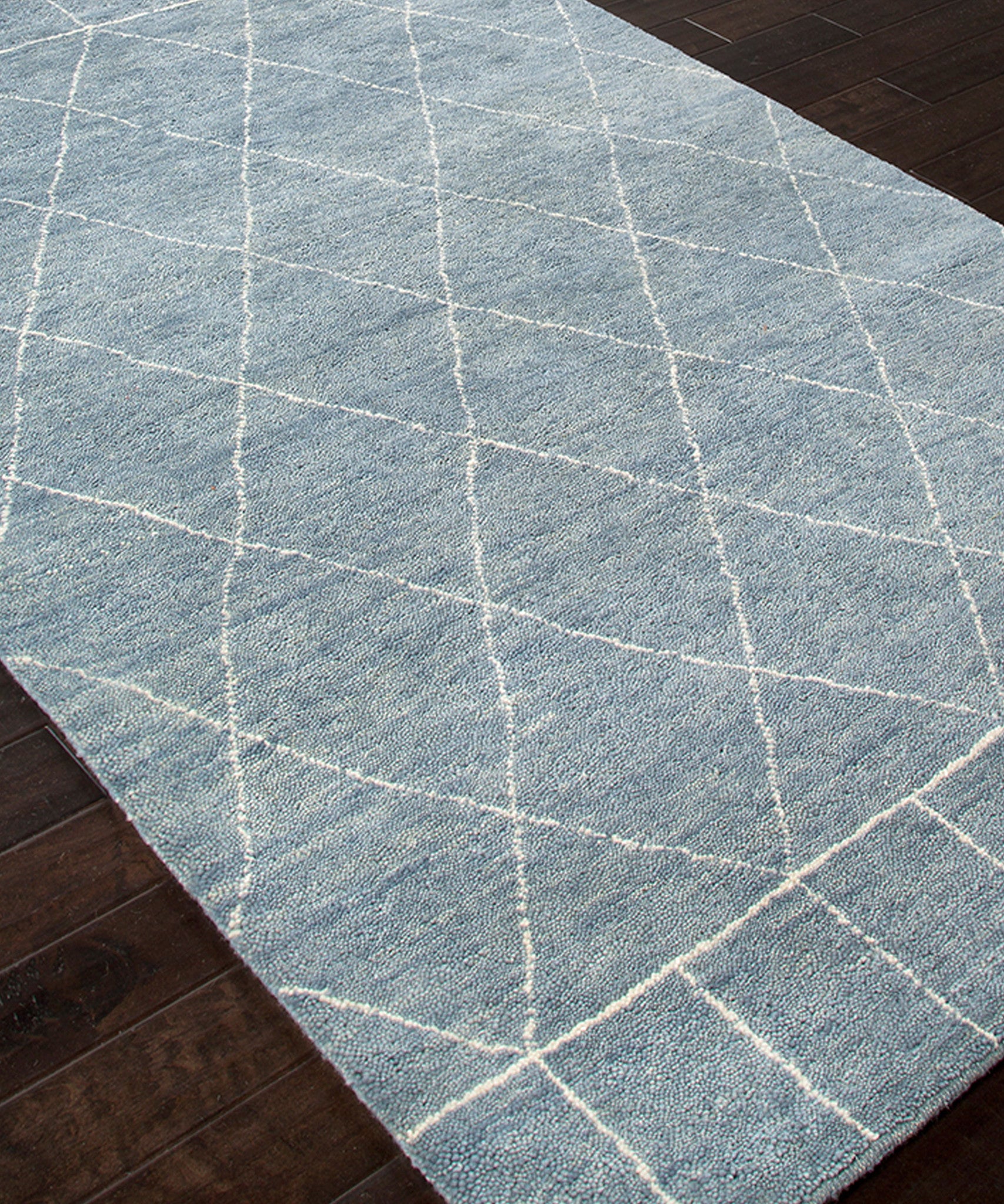 Tangier Hand-Knotted Wool Rug, Slate Blue – High Street Market