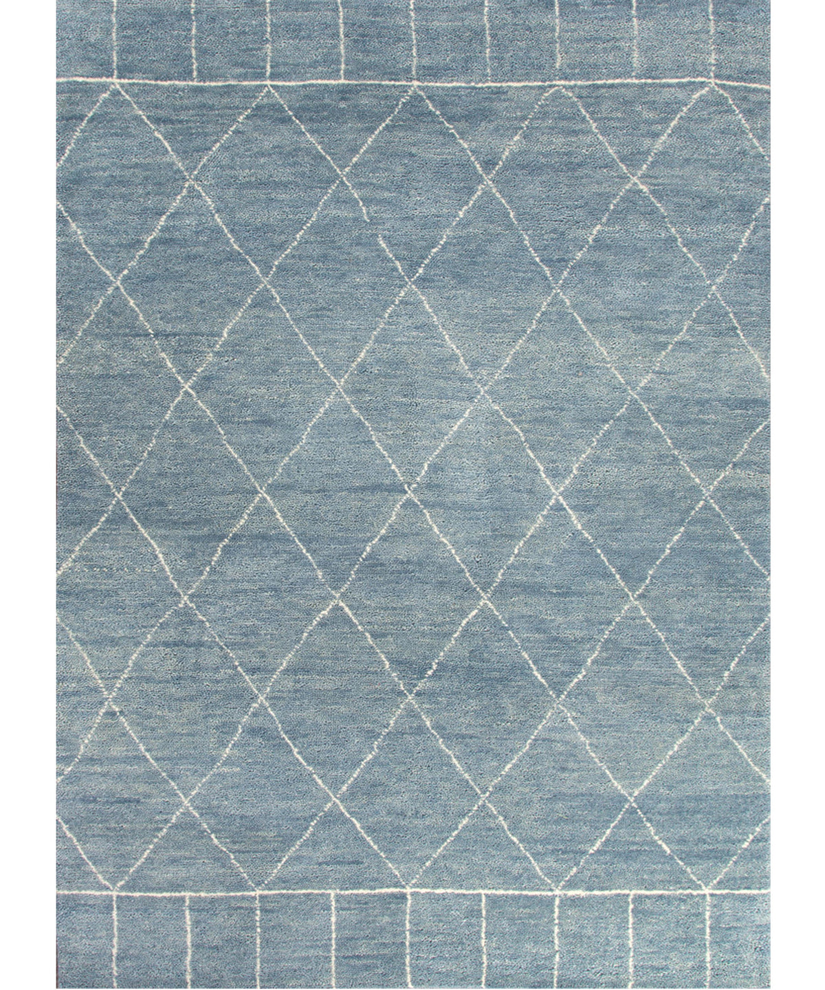 Tangier Hand-Knotted Wool Rug, Slate Blue – High Street Market