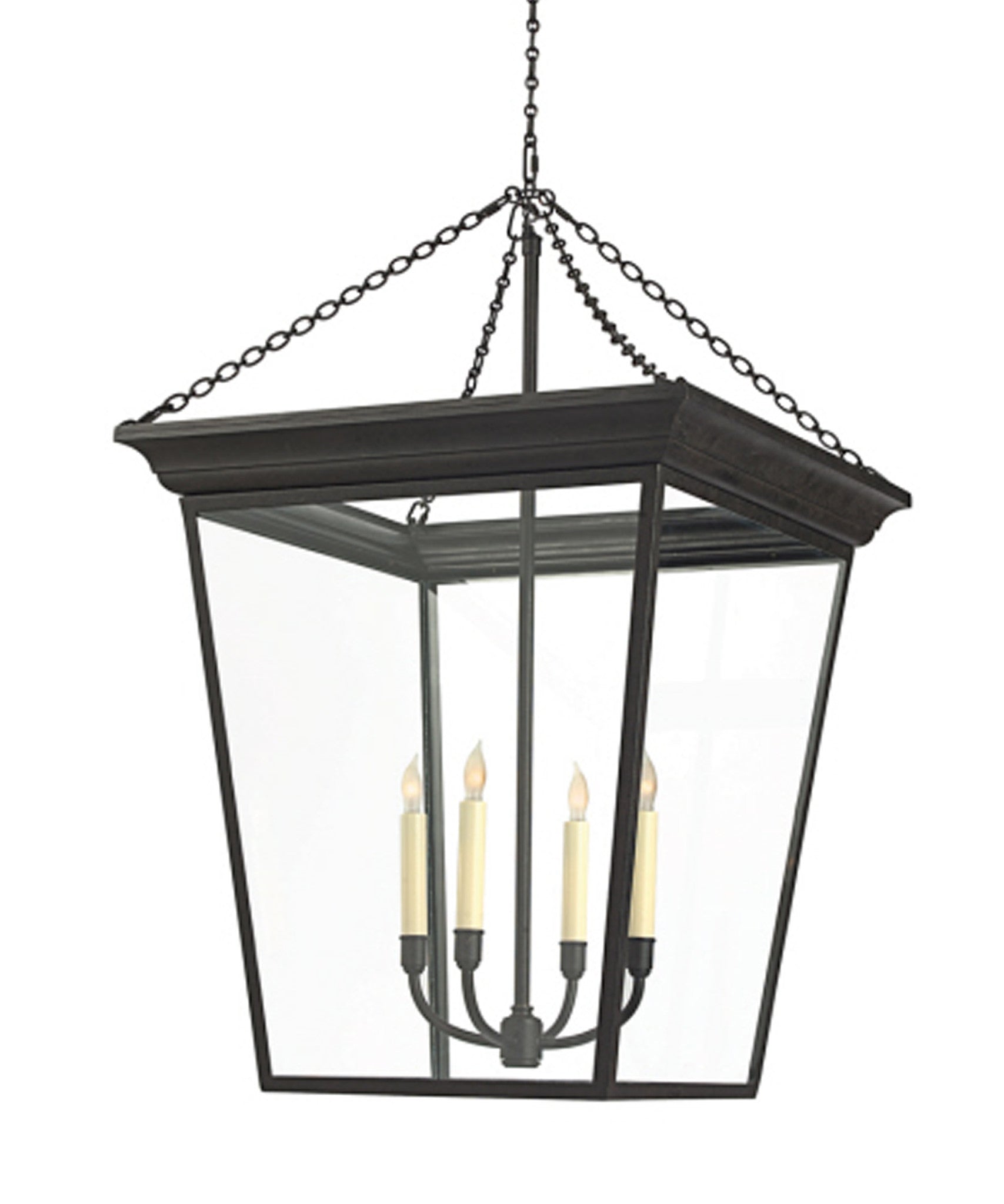 Large Cornice Hanging Lantern, Black Rust – High Street Market