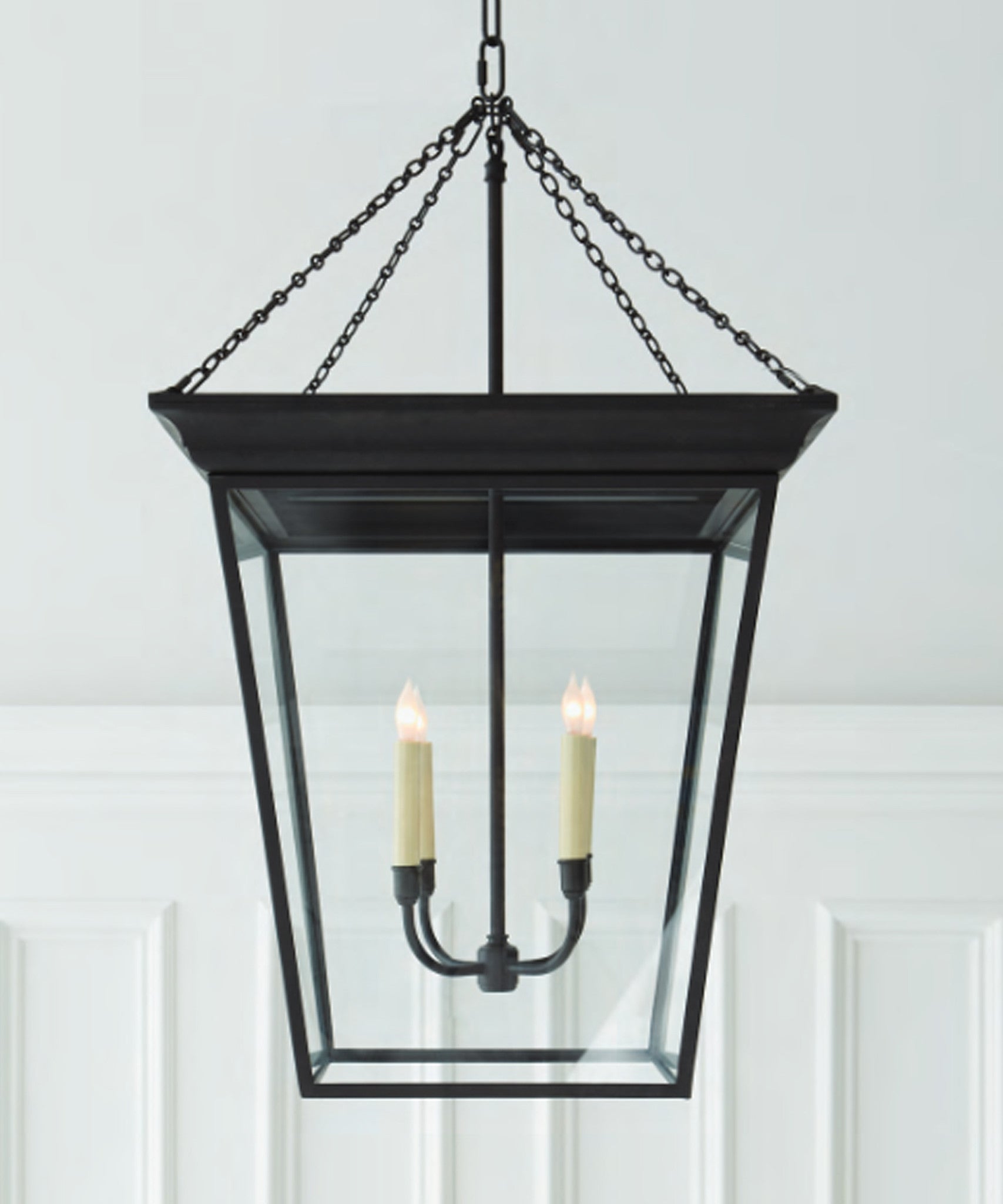Large Cornice Hanging Lantern, Black Rust – High Street Market