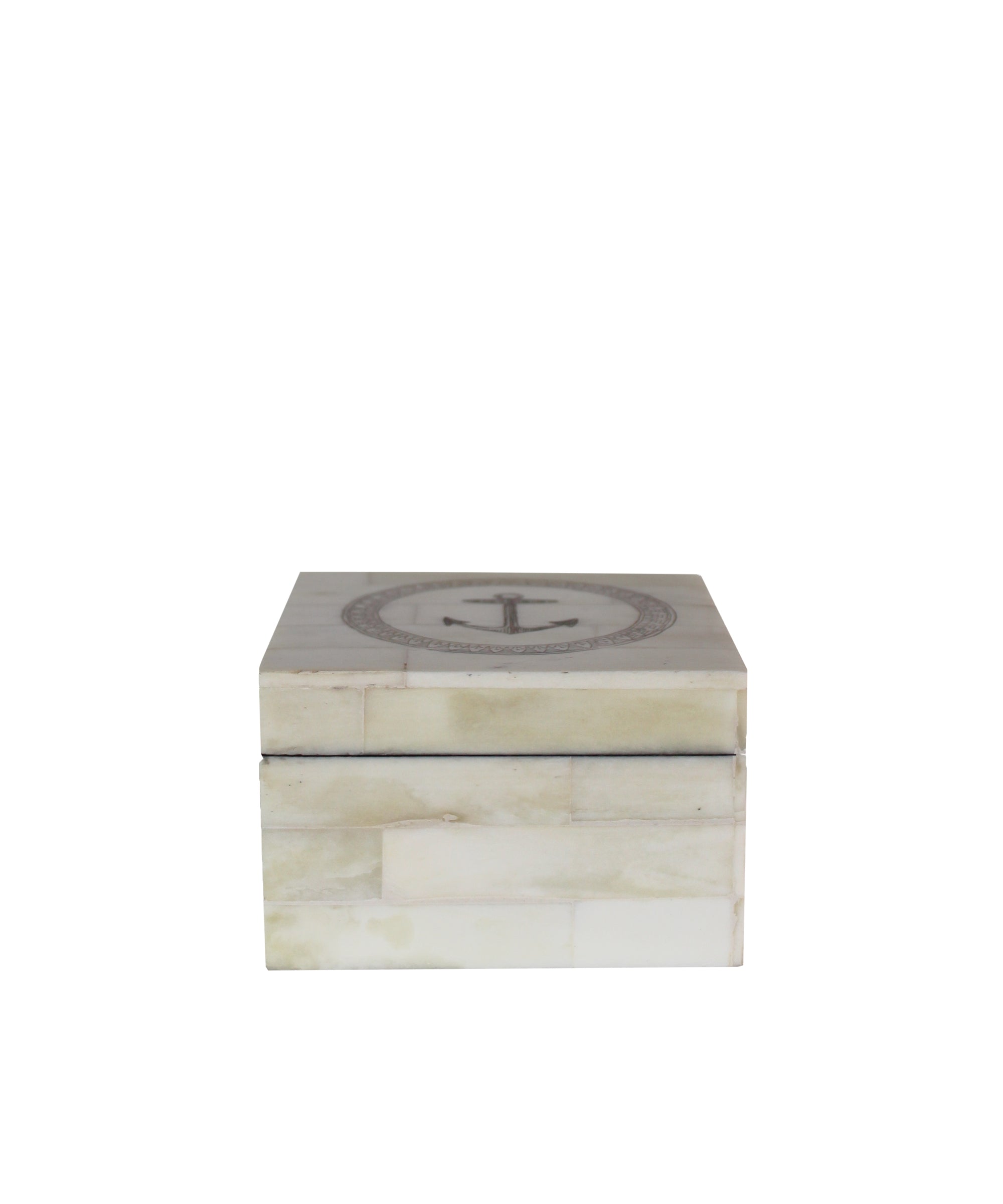 Bone Clad Storage Box with Anchor – High Street Market