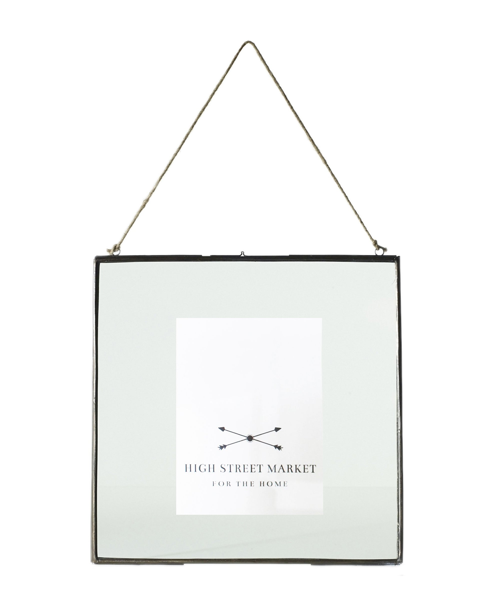 Hanging Double Sided Glass Picture Frame – High Street Market