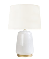 Logan Table Lamp, White – High Street Market