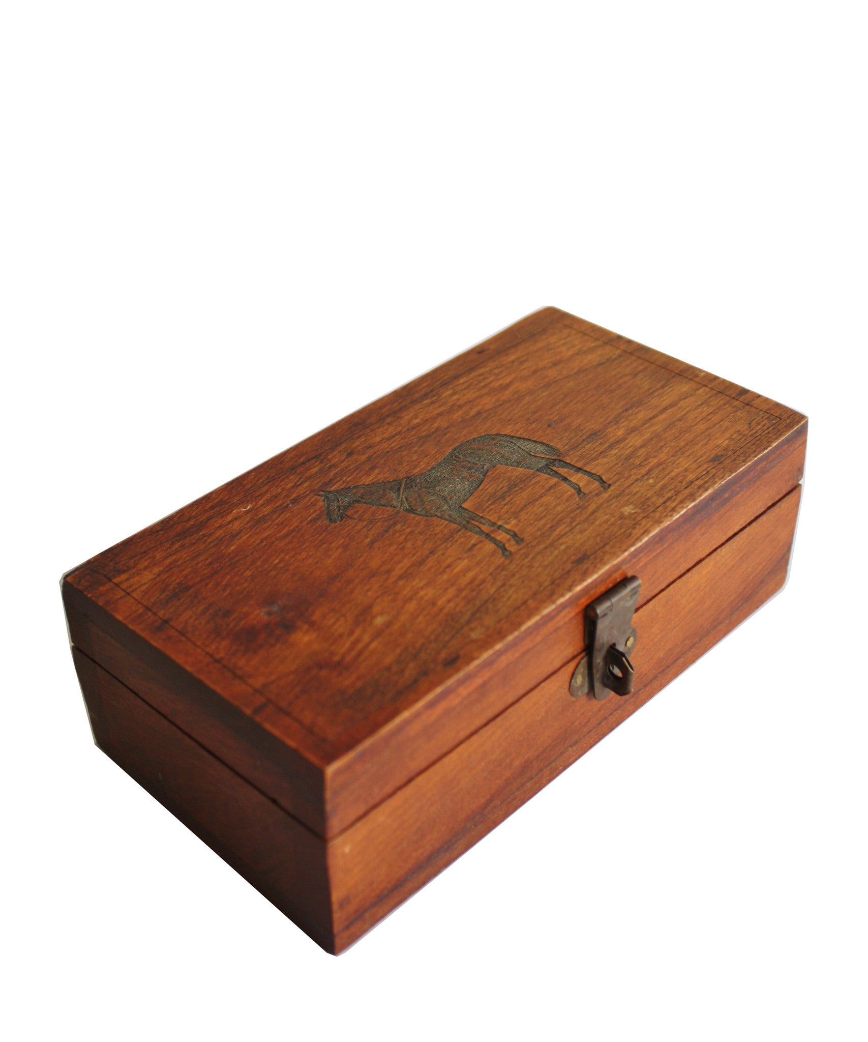 Thoroughbred Horse, Etched Wooden Box – High Street Market