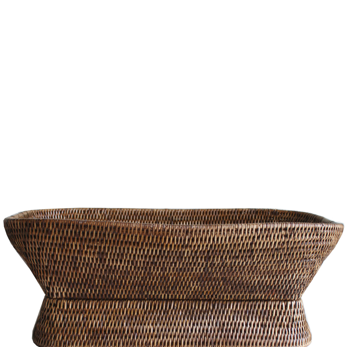 Large Rectangular Pedestal Fruit Bowl, Antique Brown – High Street Market