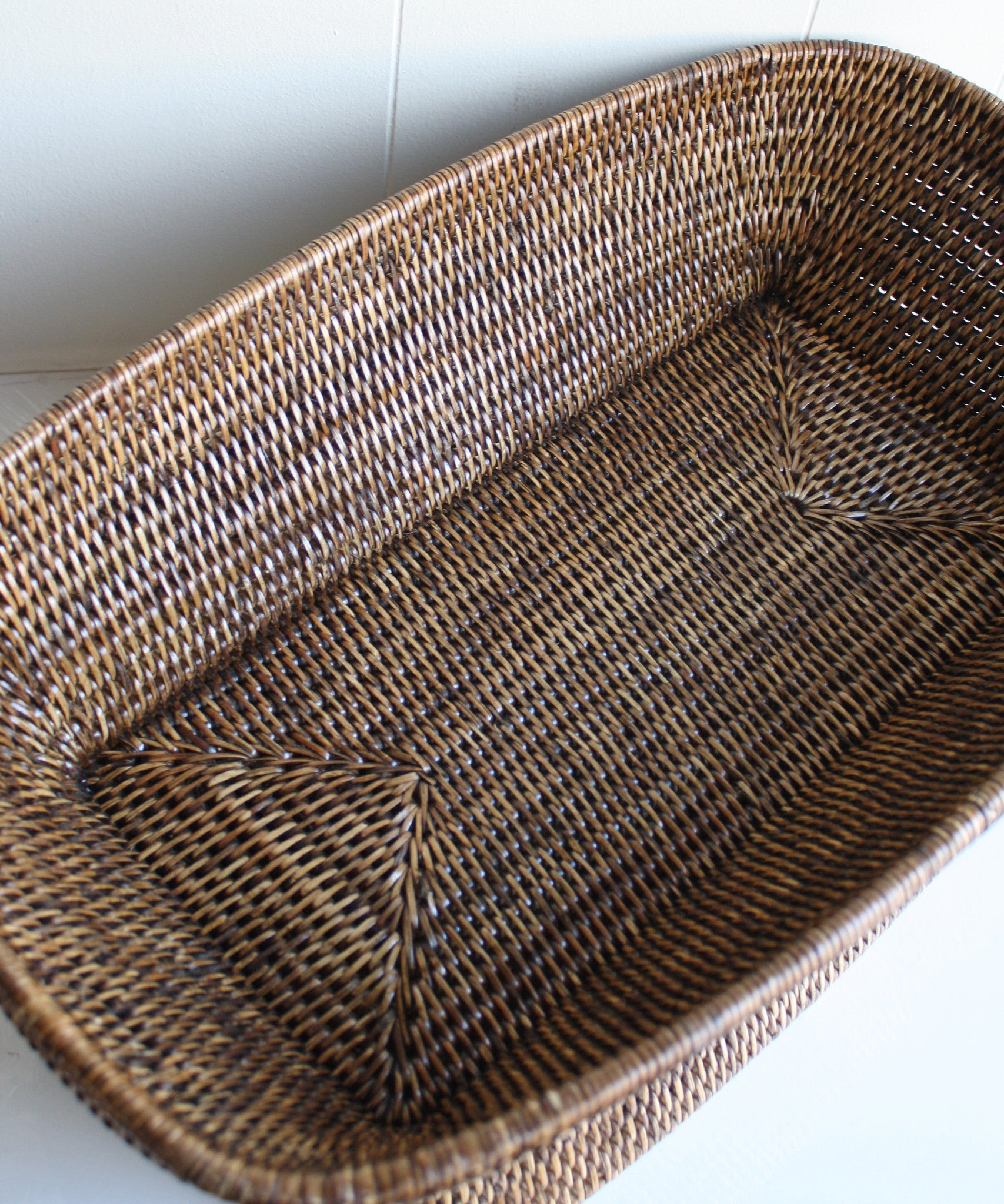 Large Rectangular Pedestal Fruit Bowl, Antique Brown – High Street Market